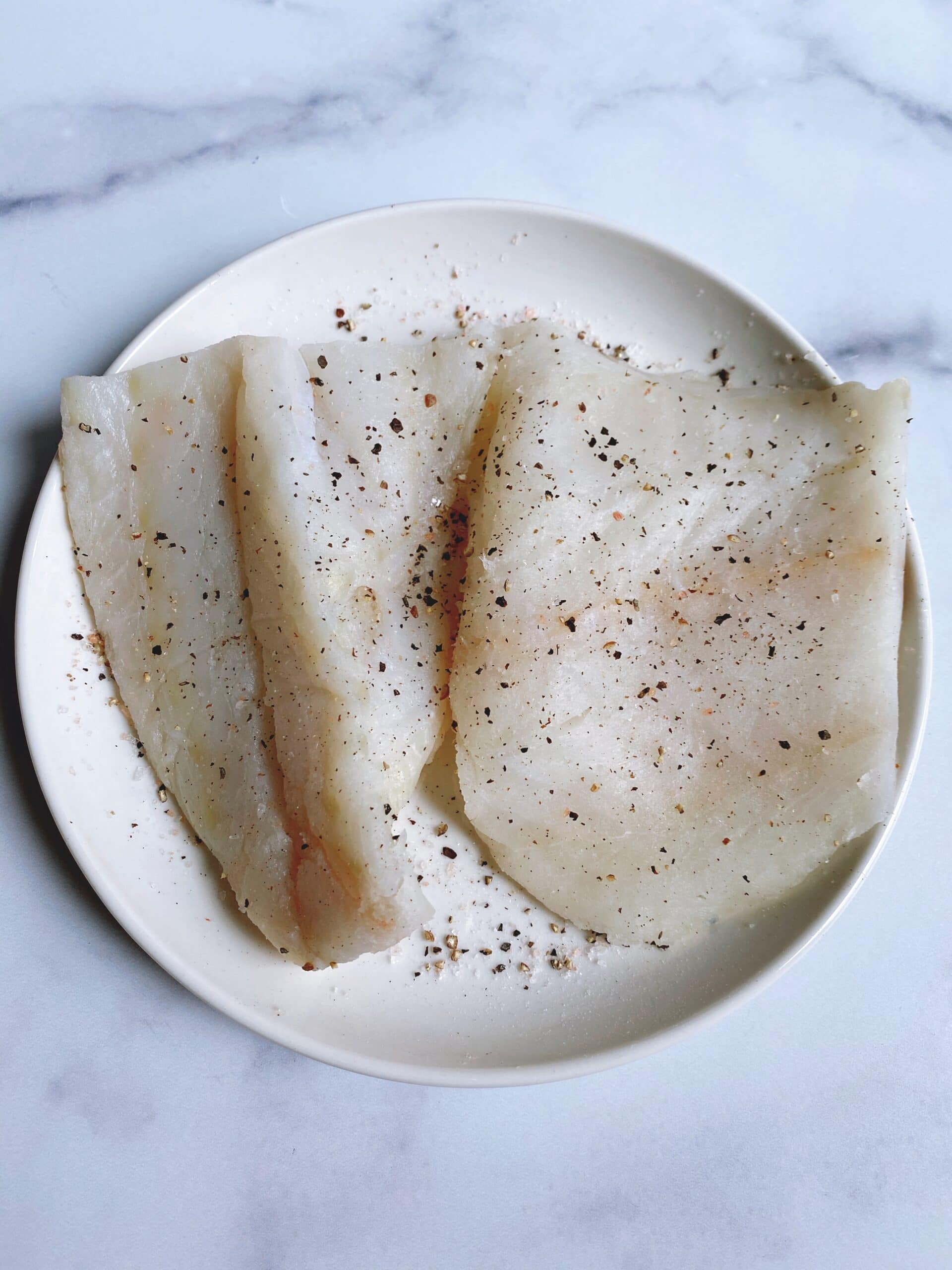Cod with Green Beans and Shallot Dill Lemon Butter Sauce - BonAppéDee